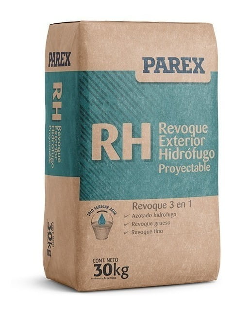 Parex RH Revoque exterior hidrófugo 3 en 1 - DeObras.com.ar